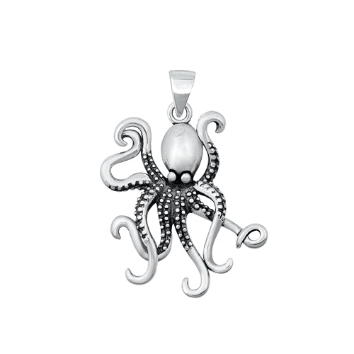 Sterling Silver Octopus Pendant – Sandy's Silver Collections